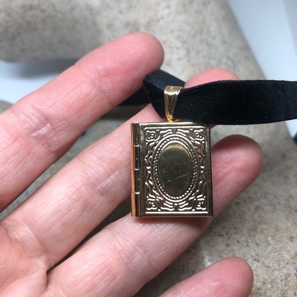 Nemesis Jewelry NYC | Jewelry | Vintage Book Locket Choker Gold Filled ...